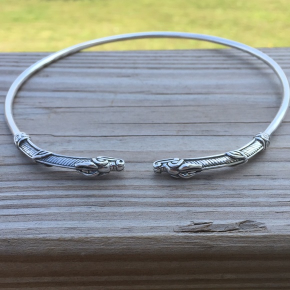 Wellstone | Jewelry | Medieval Dragon Torq Solid 925 Sterling Silver ...